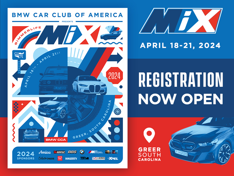 MiX Enthusiast Weekend April 18-21, 2024 | BMW Car Club of America